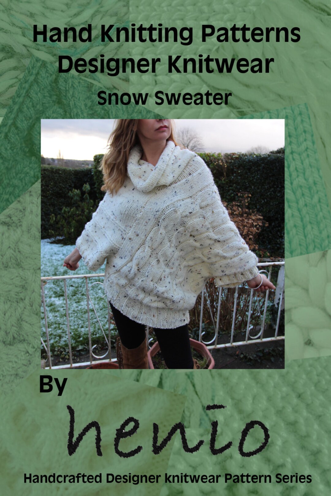Snow Sweater Hand Knitting Pattern - Etsy