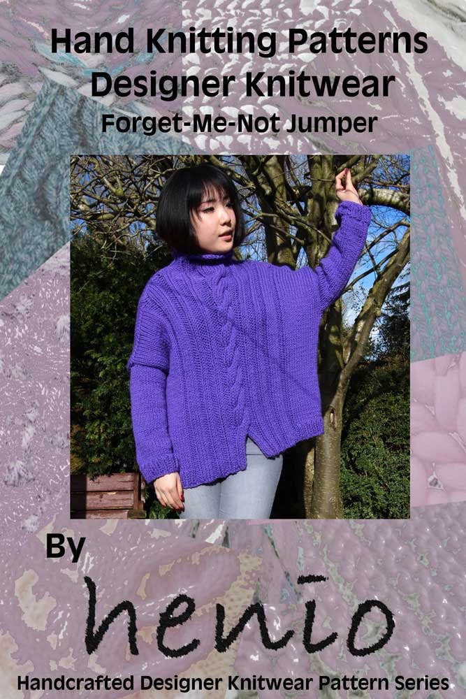 Forget-me-not Jumper Hand Knitting Pattern - Etsy UK