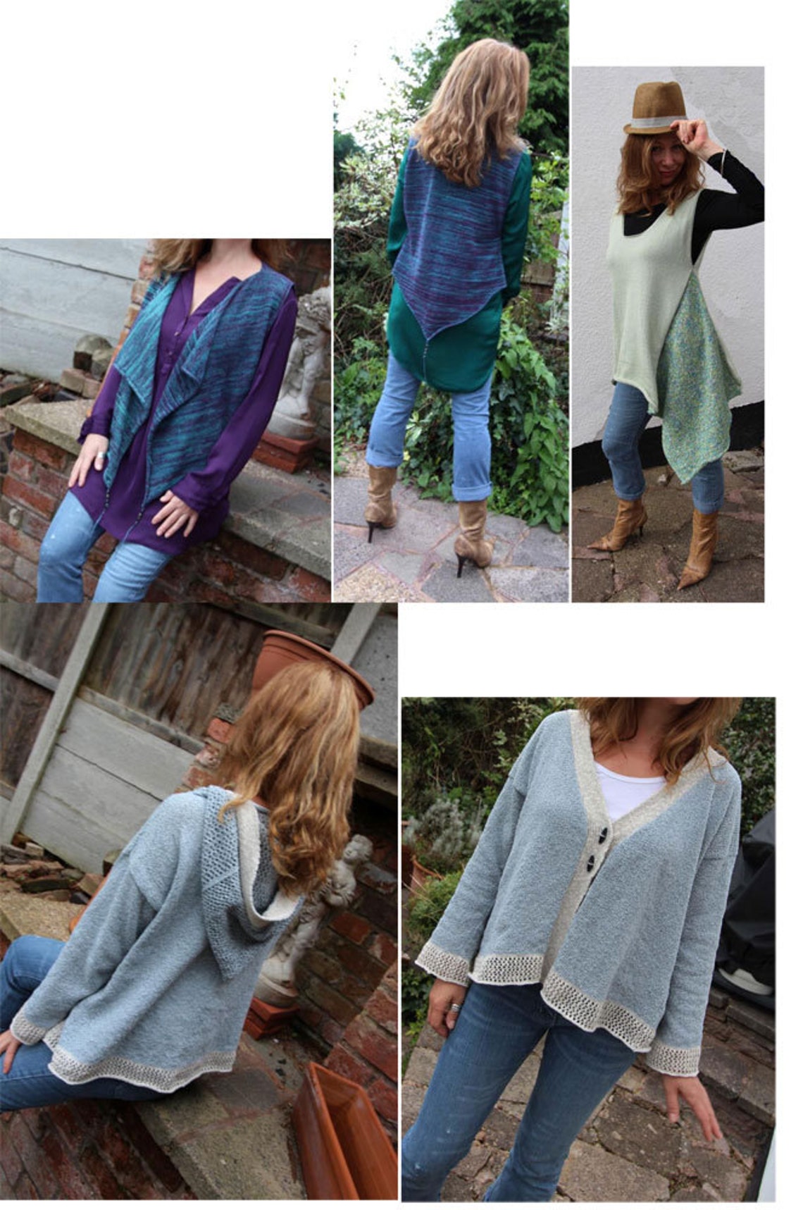 Machine Knitting Patterns: Designer Knitwear - Autumn Collection 1 - Etsy