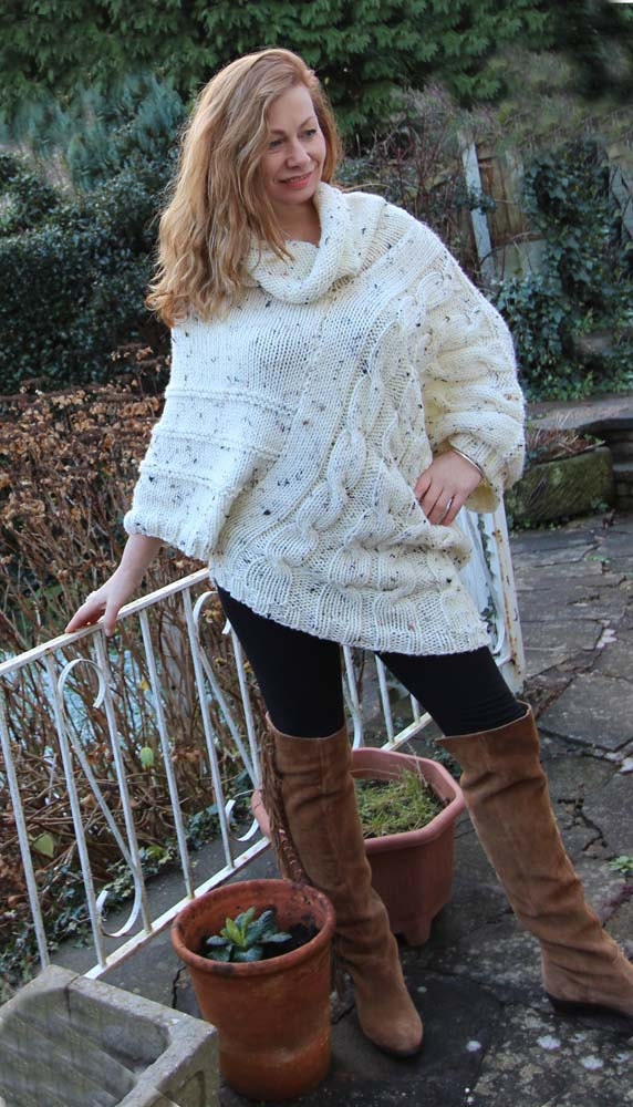 Snow Sweater Hand Knitting Pattern - Etsy