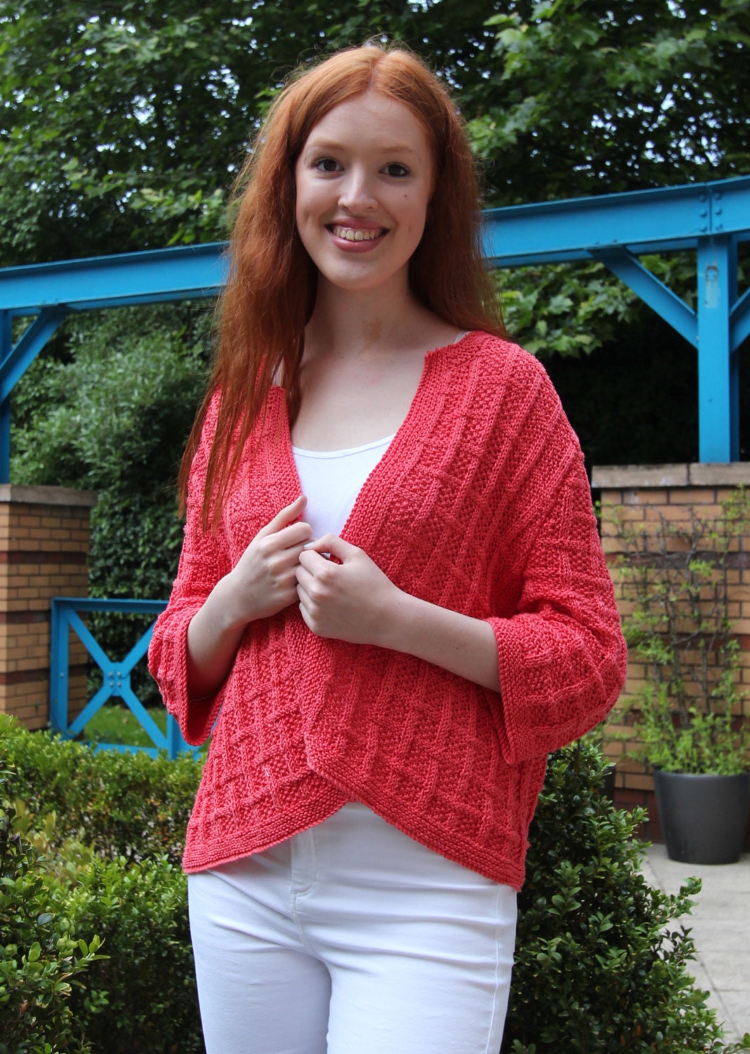 Summer Lattice Jacket Hand Knitting Pattern - Etsy