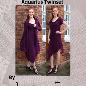 Aquarius Twinset Machine Knitting Pattern - Etsy