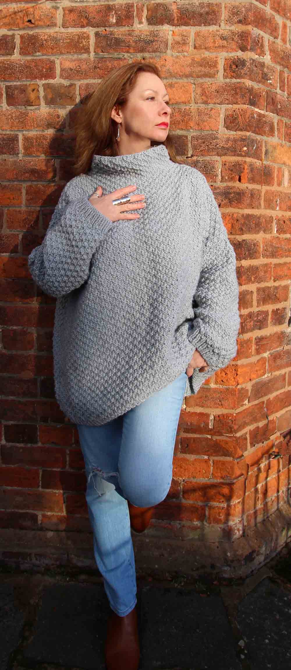 Jumbo Jumper Hand Knitting Pattern - Etsy