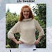 Lily Sweater Hand Knitting Pattern - Etsy