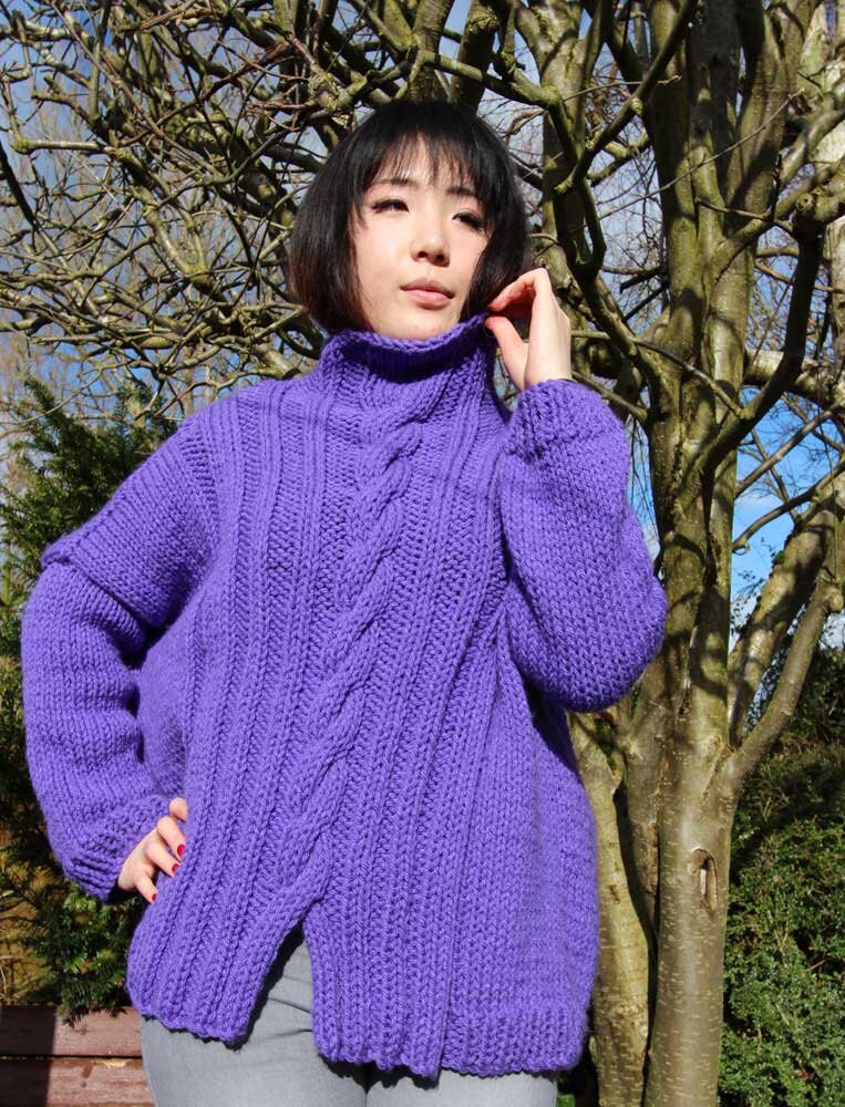 Forget-me-not Jumper Hand Knitting Pattern - Etsy UK