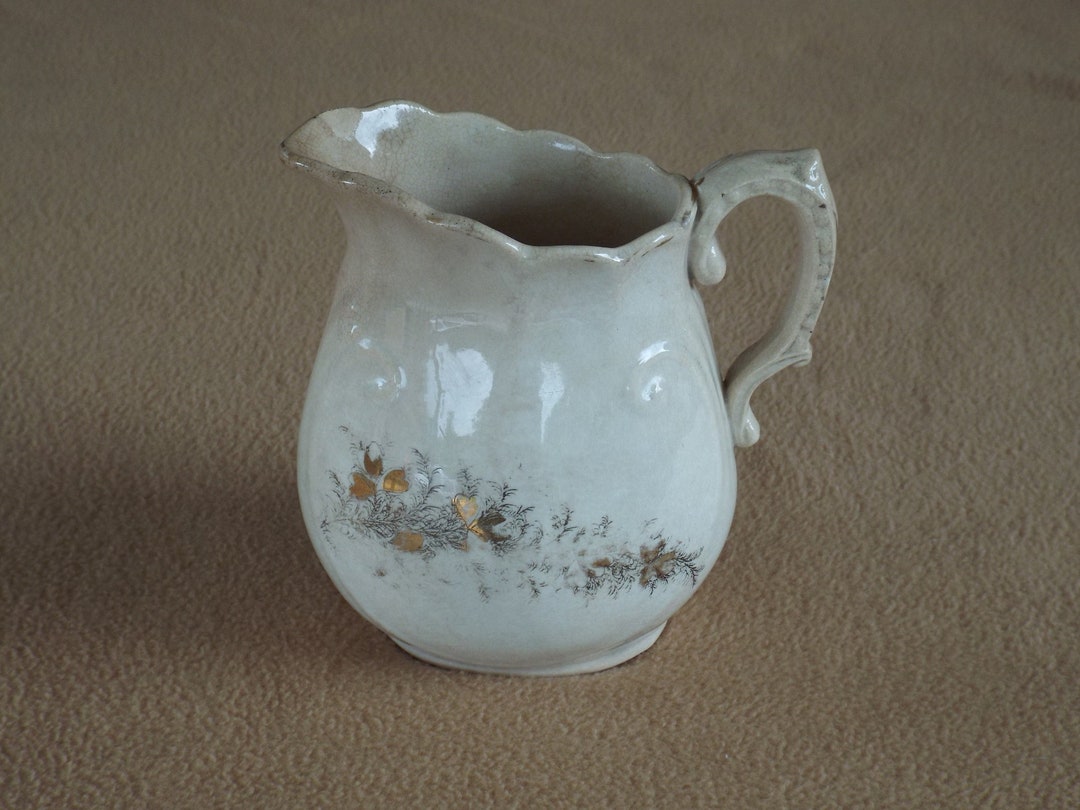 Antique Cartwright Brothers Semi-granite Stoneware Pitcher - Etsy