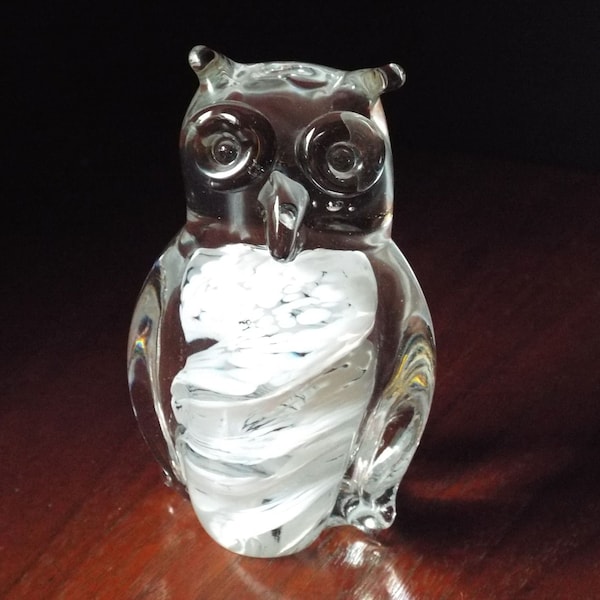 Glass Owl - Etsy