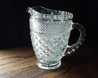 Anchor Hocking 1 Pint Glass Wexford Pitcher Brilliant Clear Cut Glass ...
