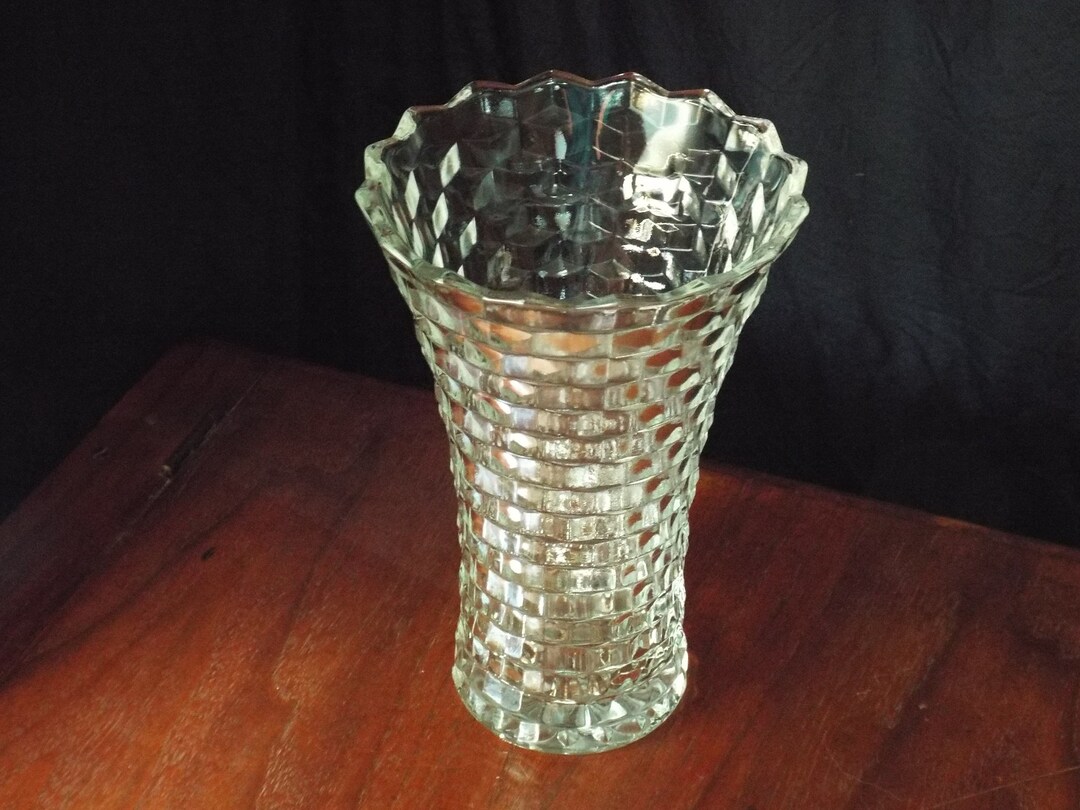 Glass Flower Bouquet Vase by Homco - Etsy
