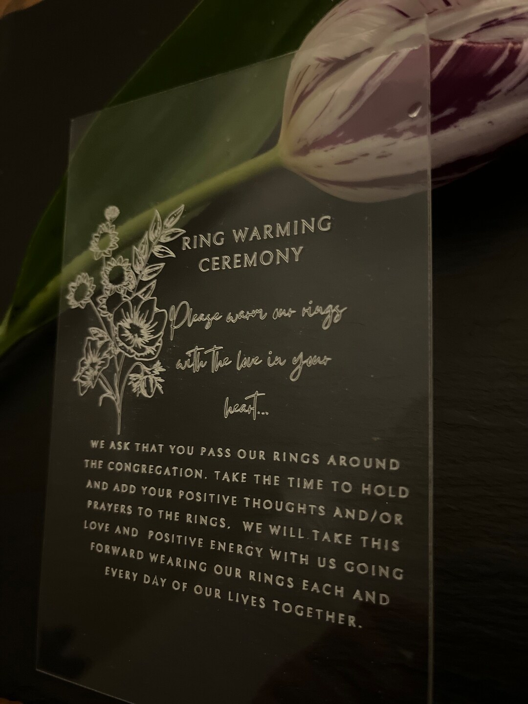 Rings Warming Ceremony Wedding Vows Wedding Memorial Ritual Vows - Etsy