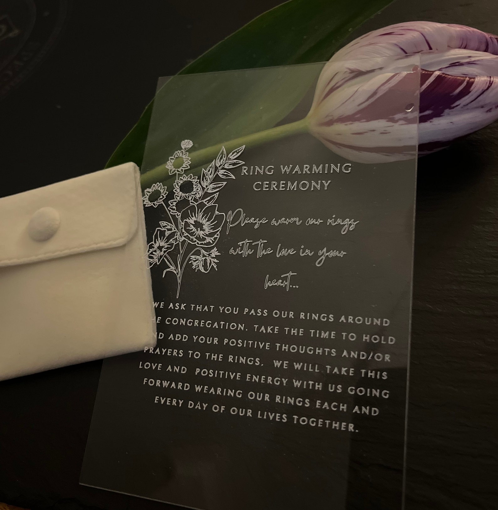 Rings Warming Ceremony Wedding Vows - Wedding Memorial Ritual Vows - Etsy