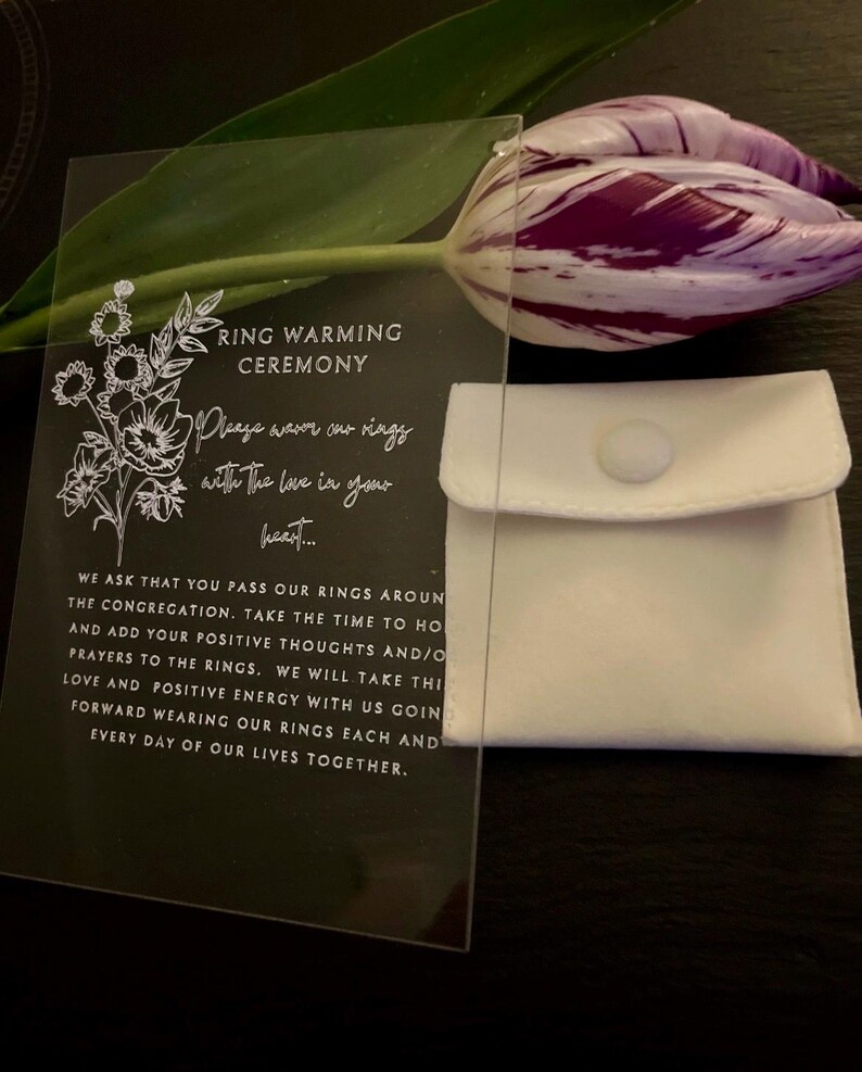 Rings Warming Ceremony Wedding Vows - Wedding Memorial Ritual Vows - Etsy