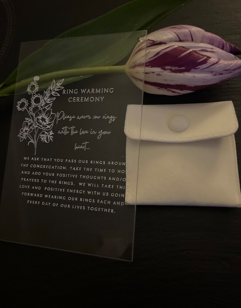 Rings Warming Ceremony Wedding Vows Wedding Memorial Ritual Vows - Etsy