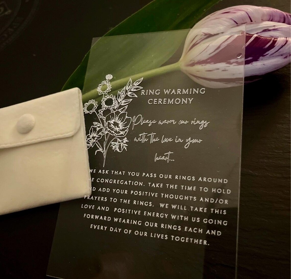 Rings Warming Ceremony Wedding Vows - Wedding Memorial Ritual Vows - Etsy