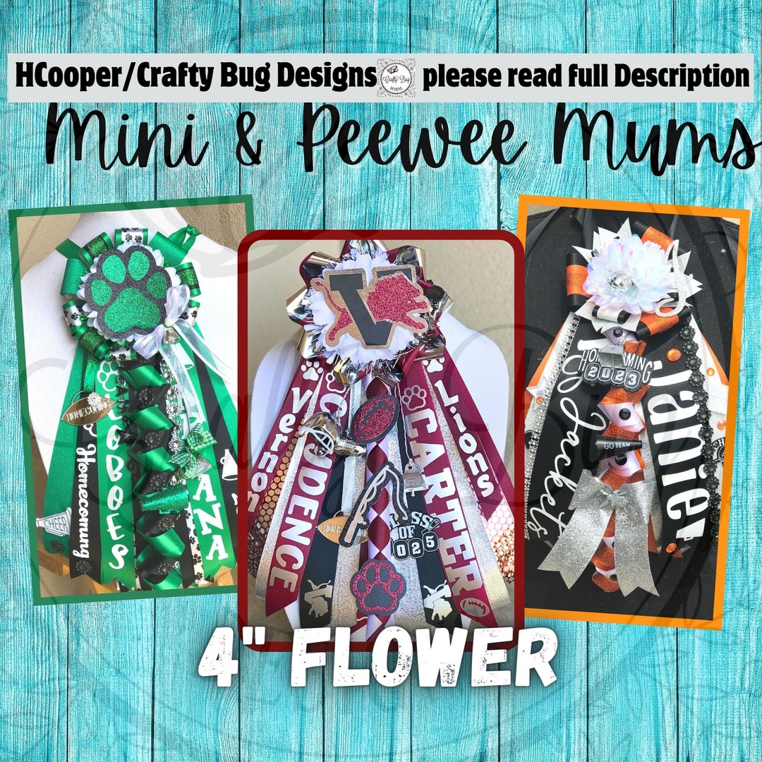 Mini Homecoming MUM; Peewee Homecoming Mum; Custom Mini & Peewee ...