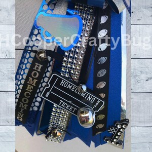 Blue Pre-made Tiny Mum; Backpack Mum; Mini Homecoming Mum; Mom Mum ...