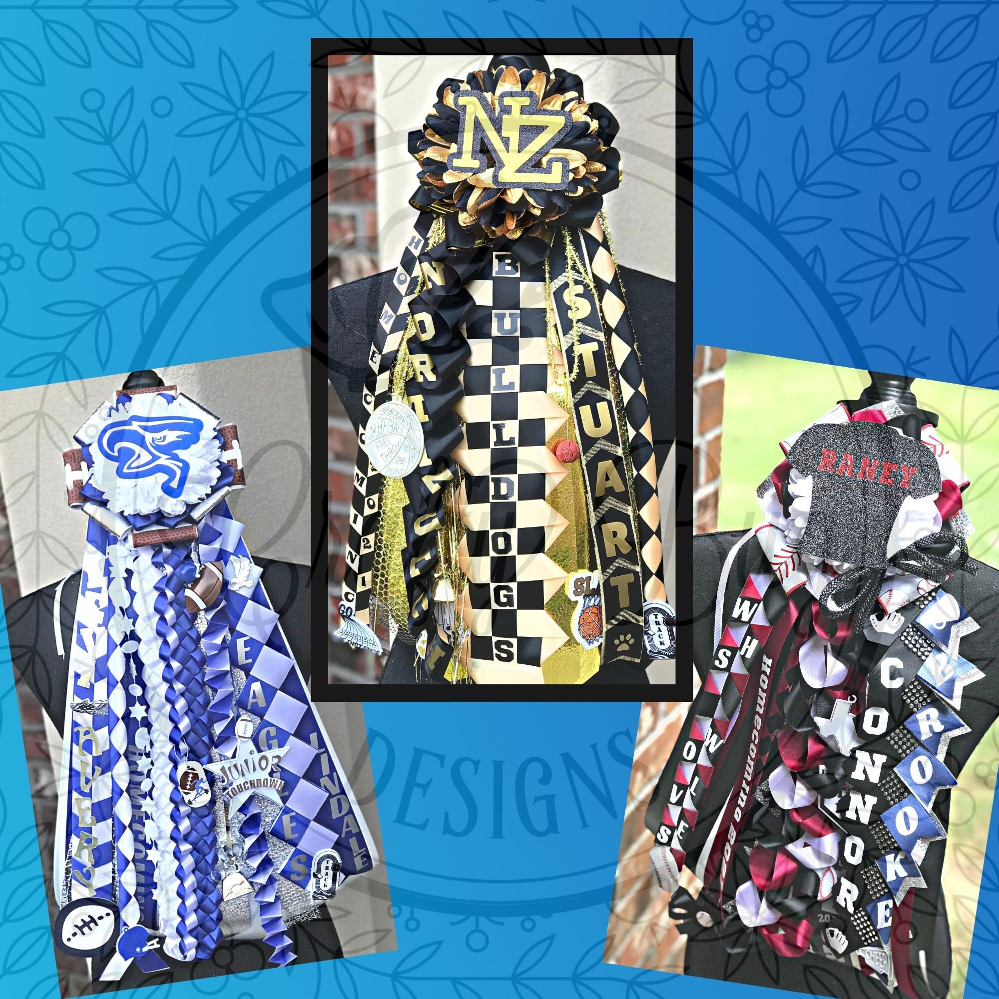 Custom Full Size Garter Mum Homecoming Mum Garter SENIOR - Etsy