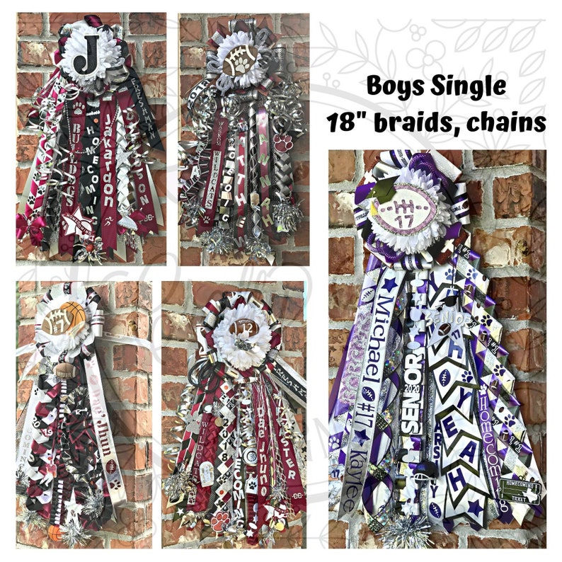 Custom Full Size Garter Mum Homecoming Mum Garter SENIOR - Etsy