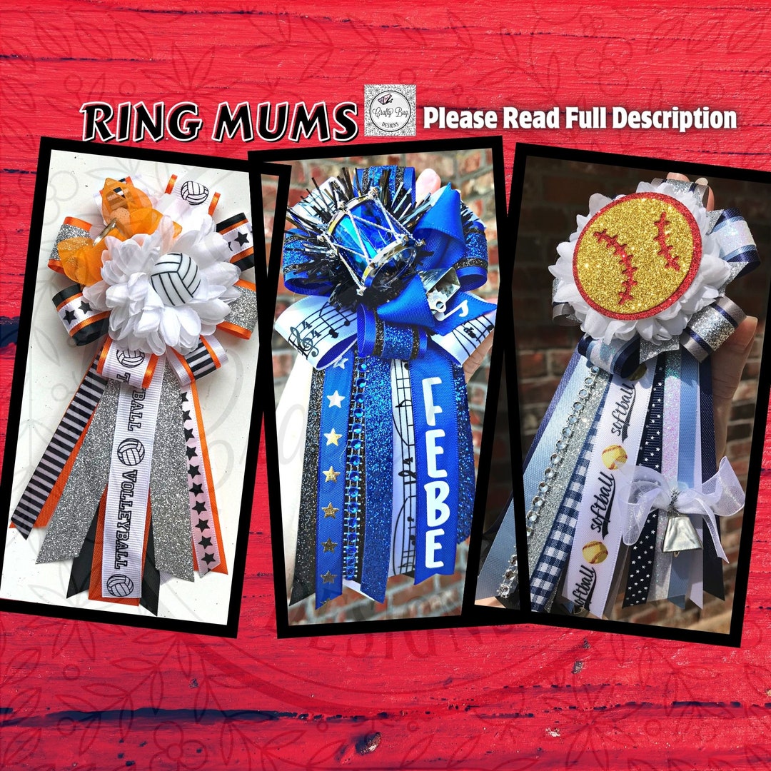 Homecoming Ring Mum Custom Finger Mum. Graduation Mum Homecoming Mum ...