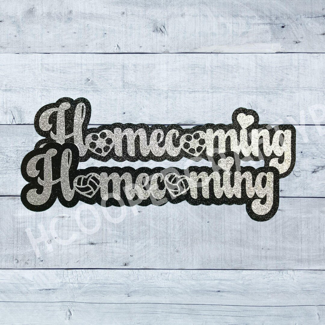 Homecoming Cutout for Homecoming Mums Volleyball and Soccer Homecoming ...