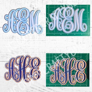 Custom ORDER Monogram Cutout; Homecoming Mum Supplies; Glitter or ...