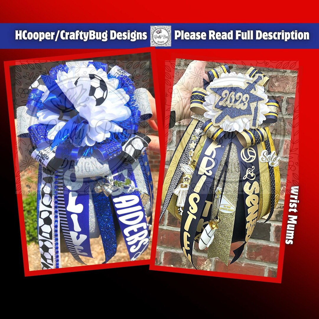 Custom Homecoming Wrist Mum. Wrist Mum. Mini Mum. Birthday Mum ...