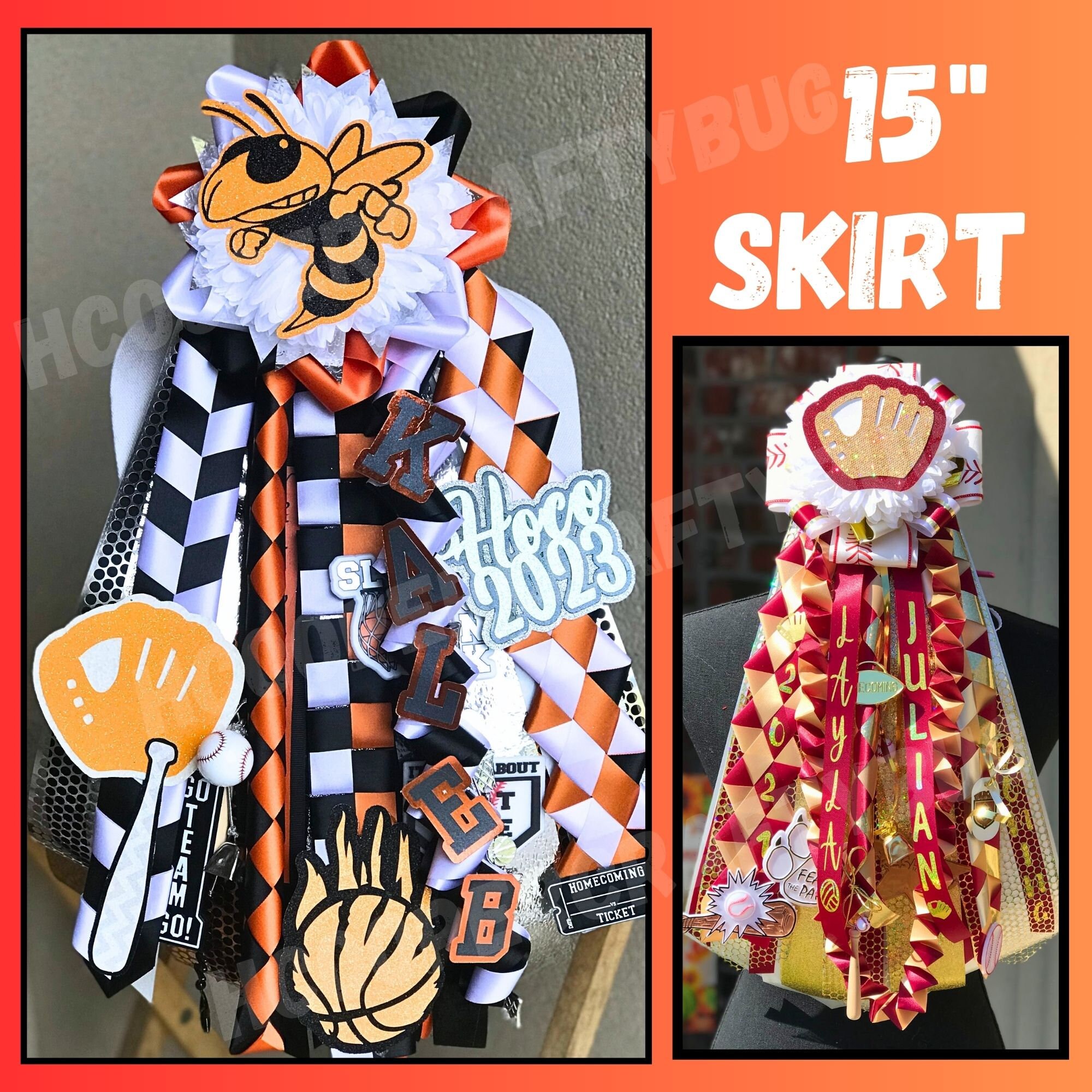 Custom Full Size Senior Homecoming Mum Garter - Etsy