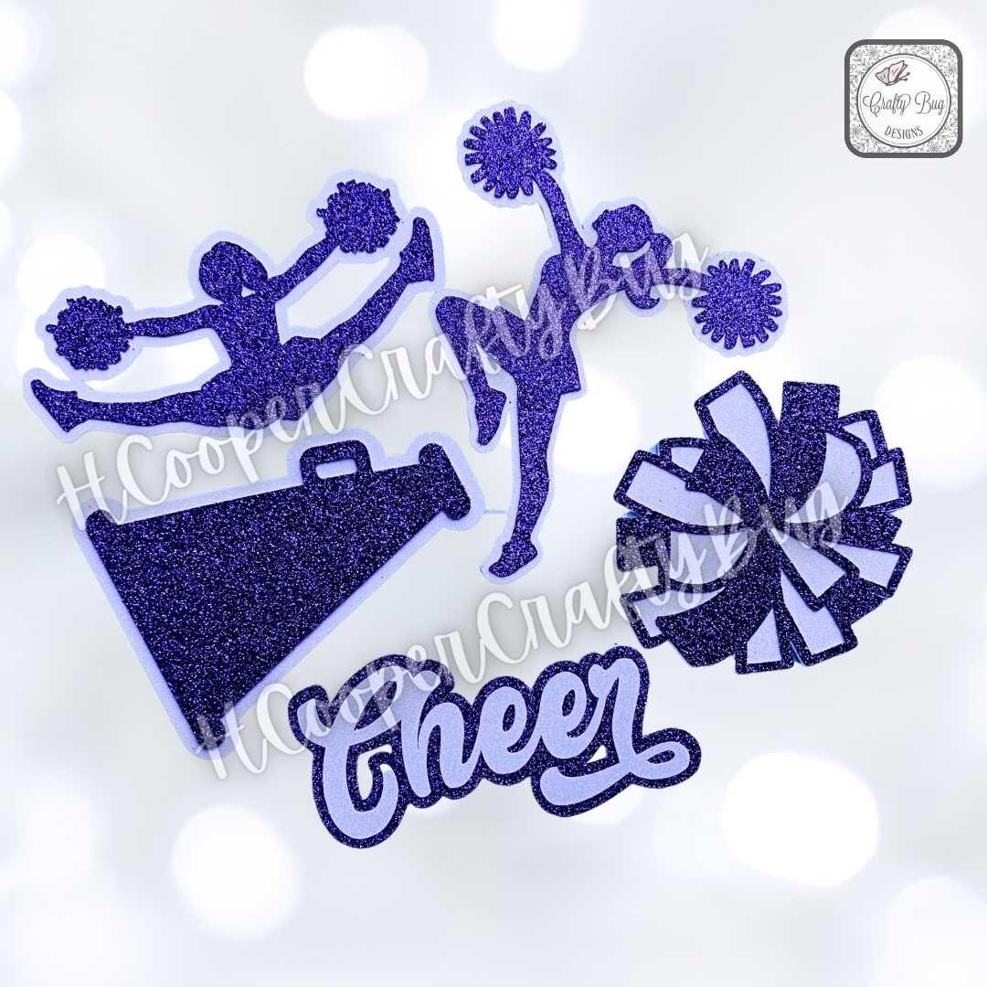 Cheerleading Cutout Bundle for Homecoming Mums; Two Bundle Options! - Etsy