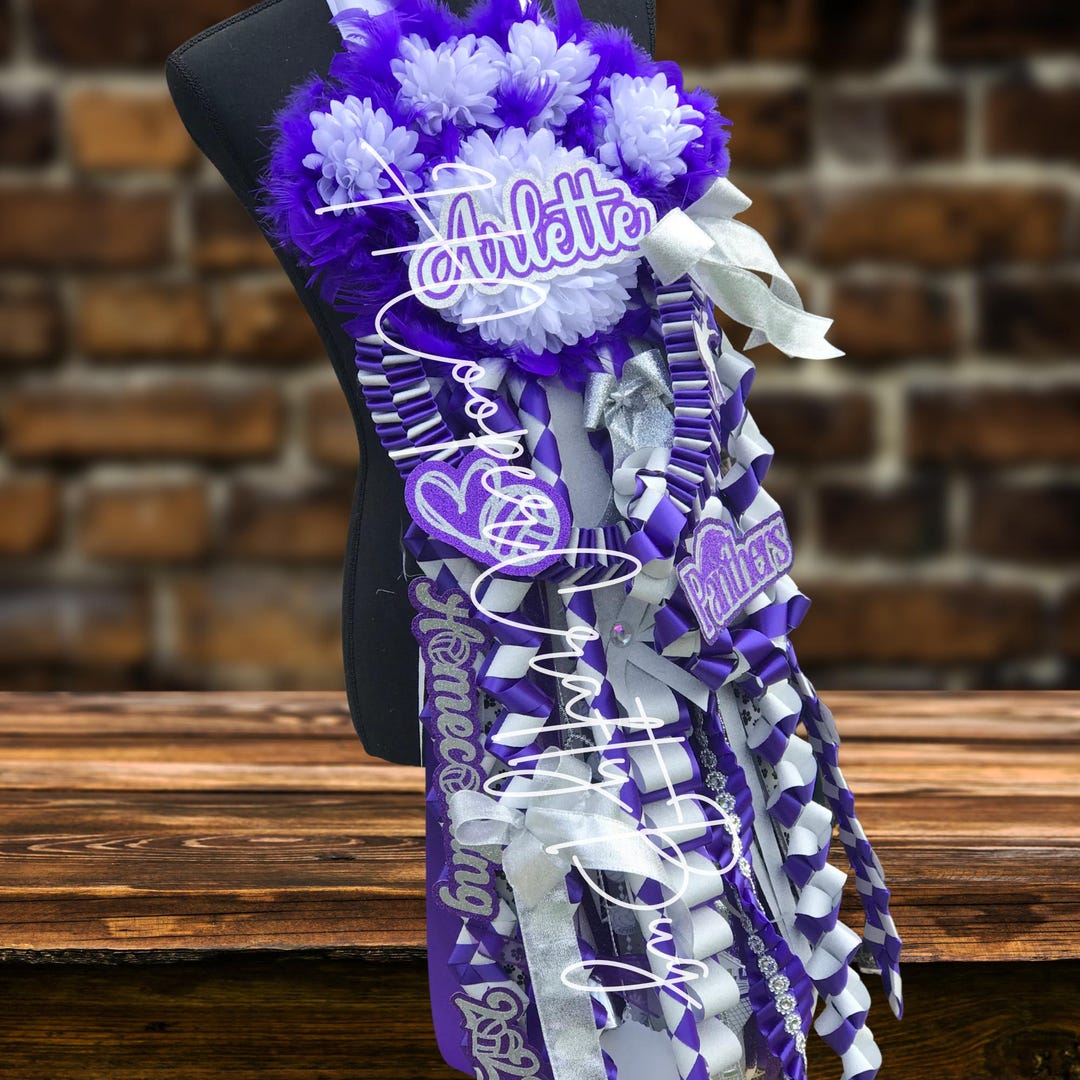 Custom Paw Print Homecoming Mum, Deluxe Mega Style. - Etsy