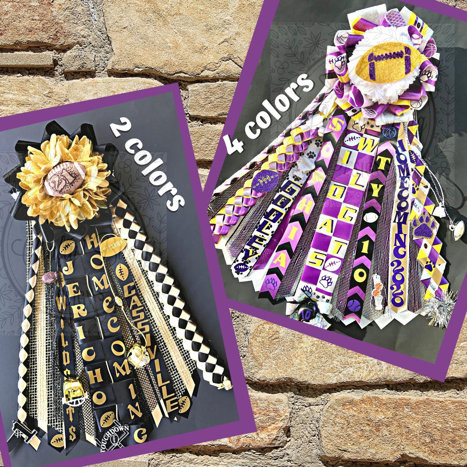 Custom Full Size Garter Mum Homecoming Mum Garter SENIOR - Etsy
