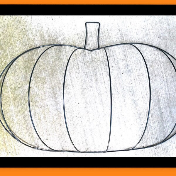Wire 3d Pumpkin Wreath - Etsy