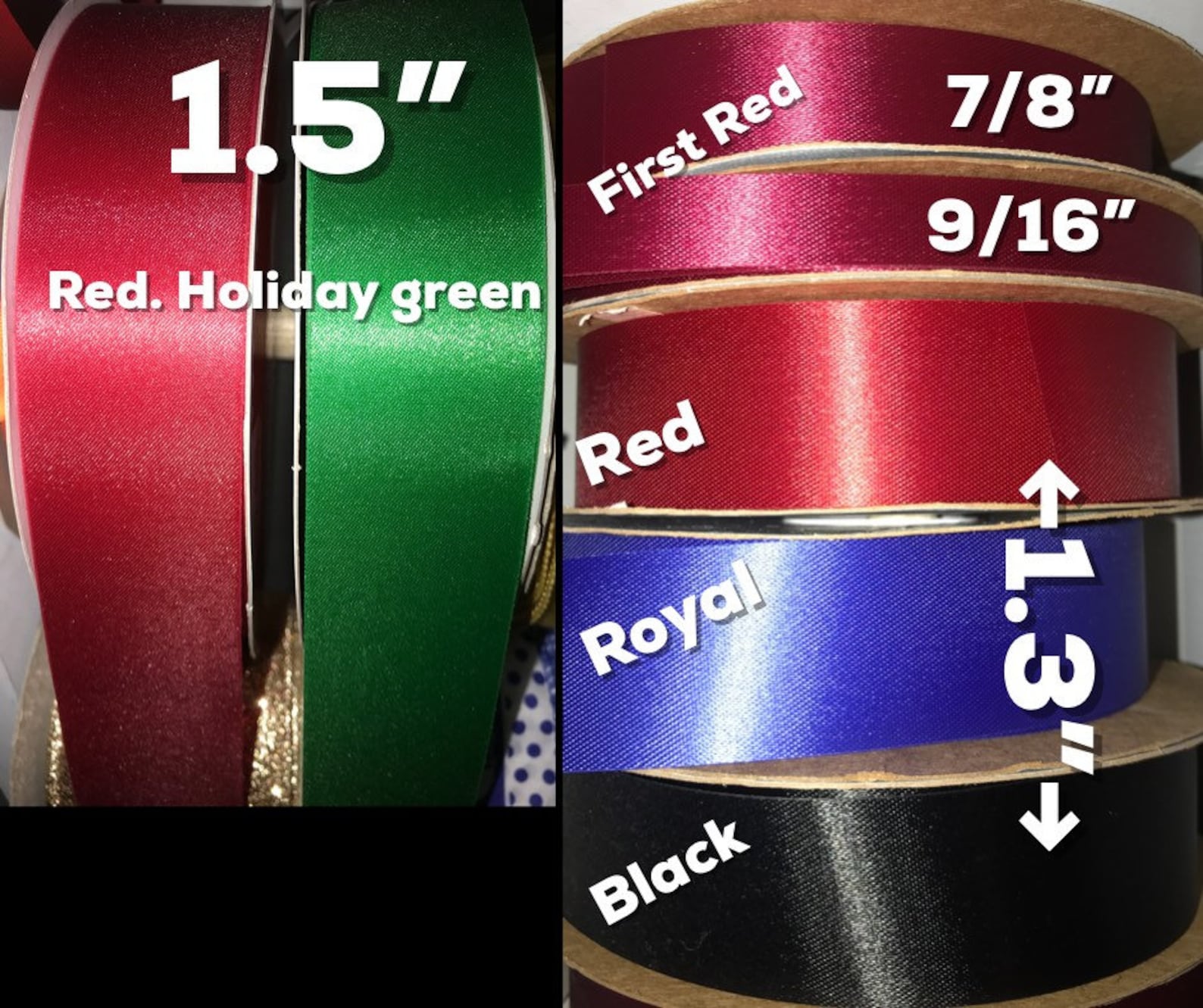 Acetate satin ribbons. Homecoming mum supplies. Ribbon per | Etsy
