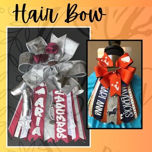HAIR BOW Mum. Custom Homecoming Mum Hair Bow. - Etsy