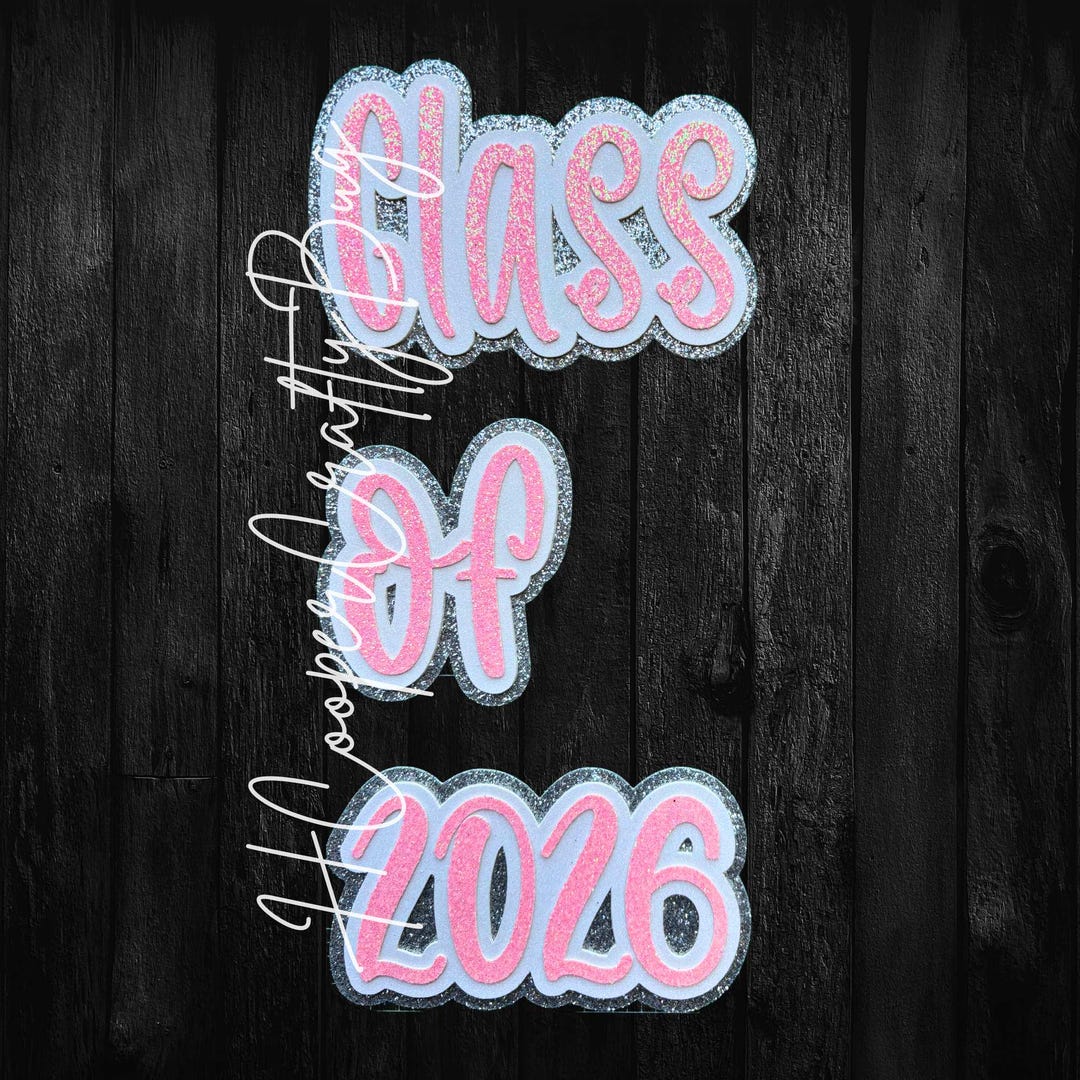 Custom Class of 2026 Cutout Bundle: Homecoming Mum Supplies. - Etsy