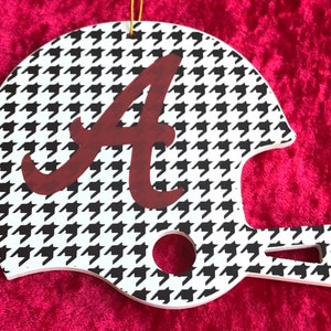 Houndstooth Helmet Sign. Alabama Football Helmet Sign. Bama Helmet ...