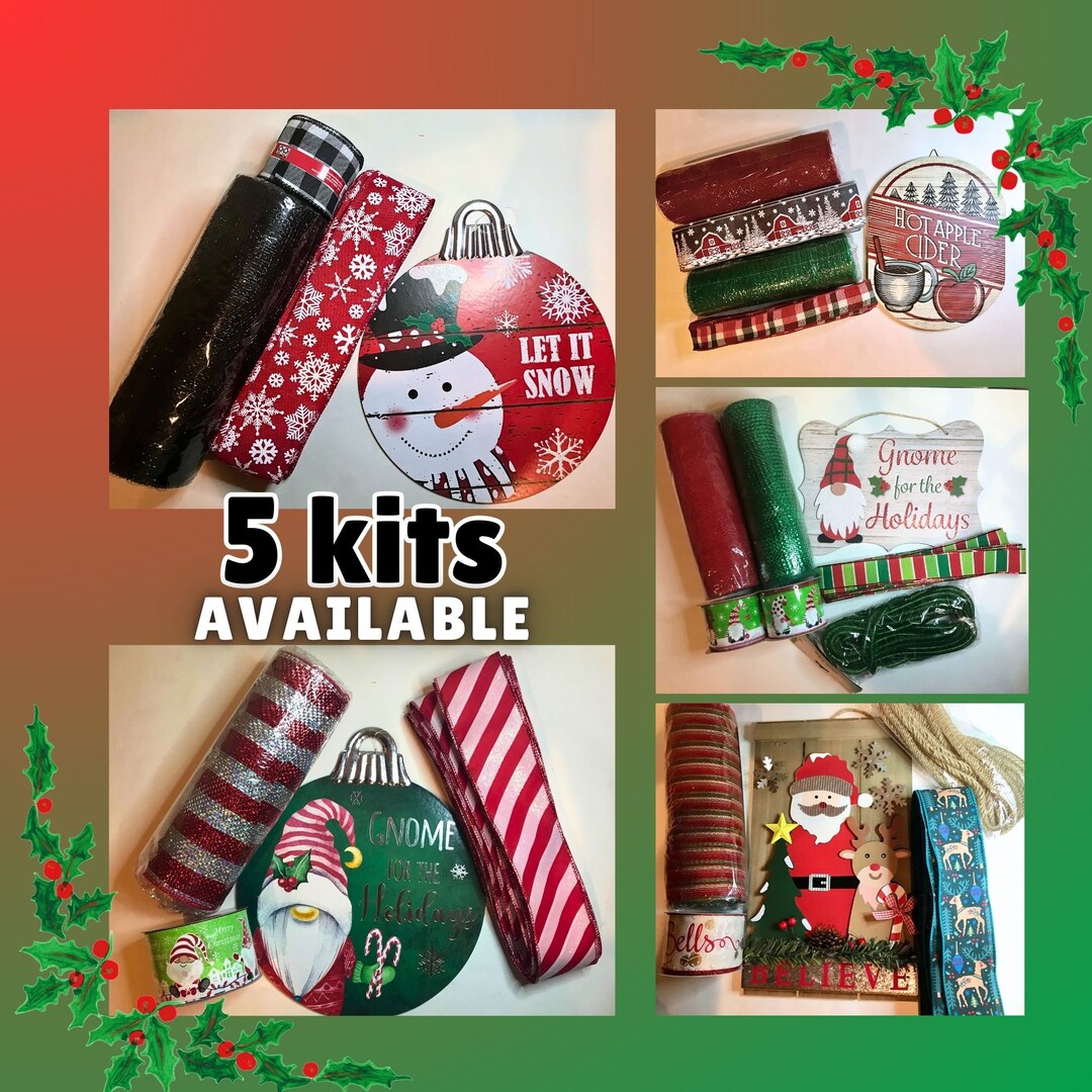 Christmas Wreath Kits; Pick From 5 Different Kits! Each Kit Sold ...