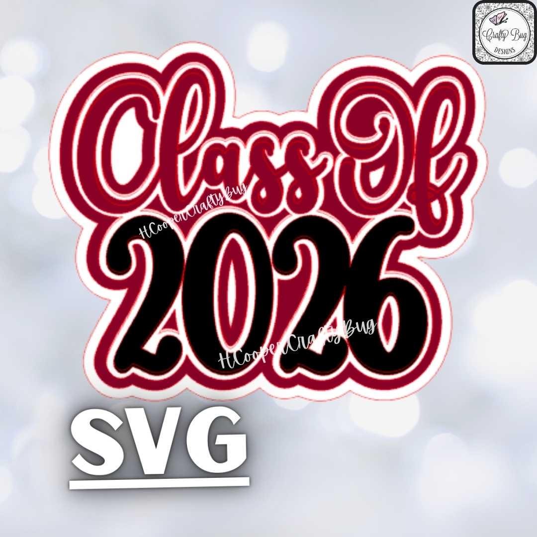 Instant Download Class of 2026 SVG for Homecoming Mum Cutouts; Digital ...