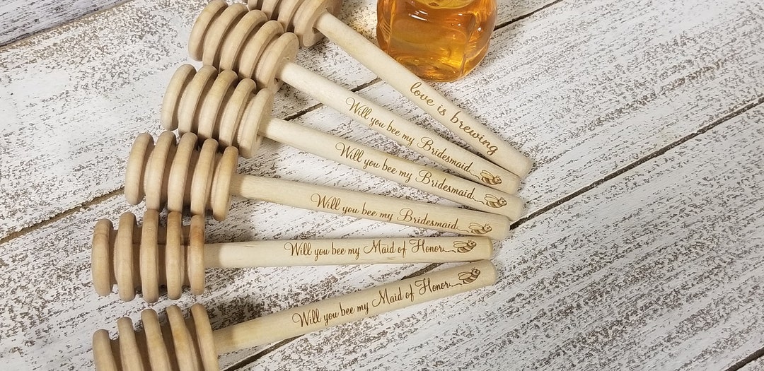 500 Custom Engraved, 5" Honey Dippers, Corporate Gift Ideas, Christmas ...