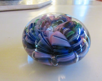 Joe Rice Glass Paperweight | Etsy