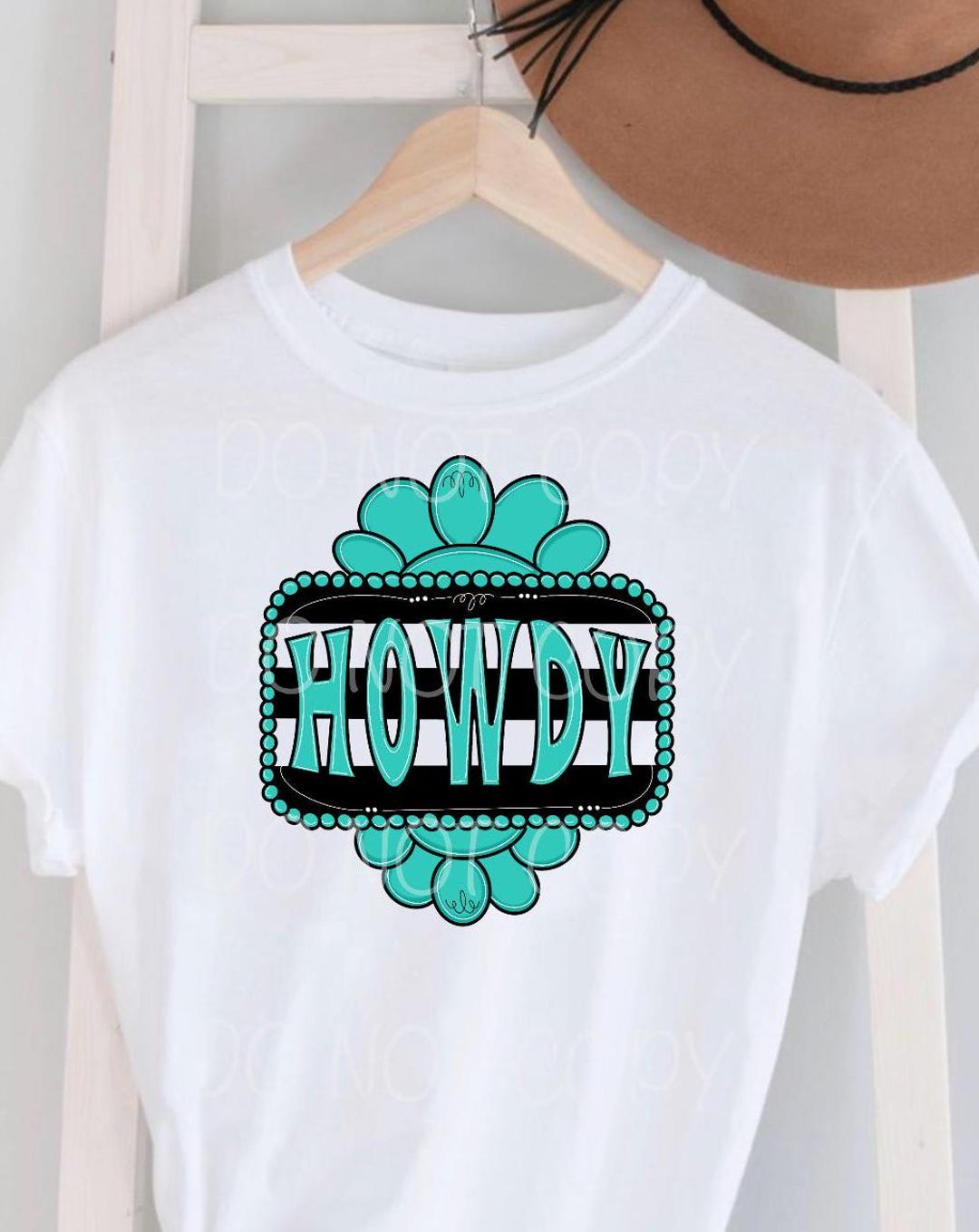 Howdy Turquoise Western Png-western Shirt Design Png-sublimation ...