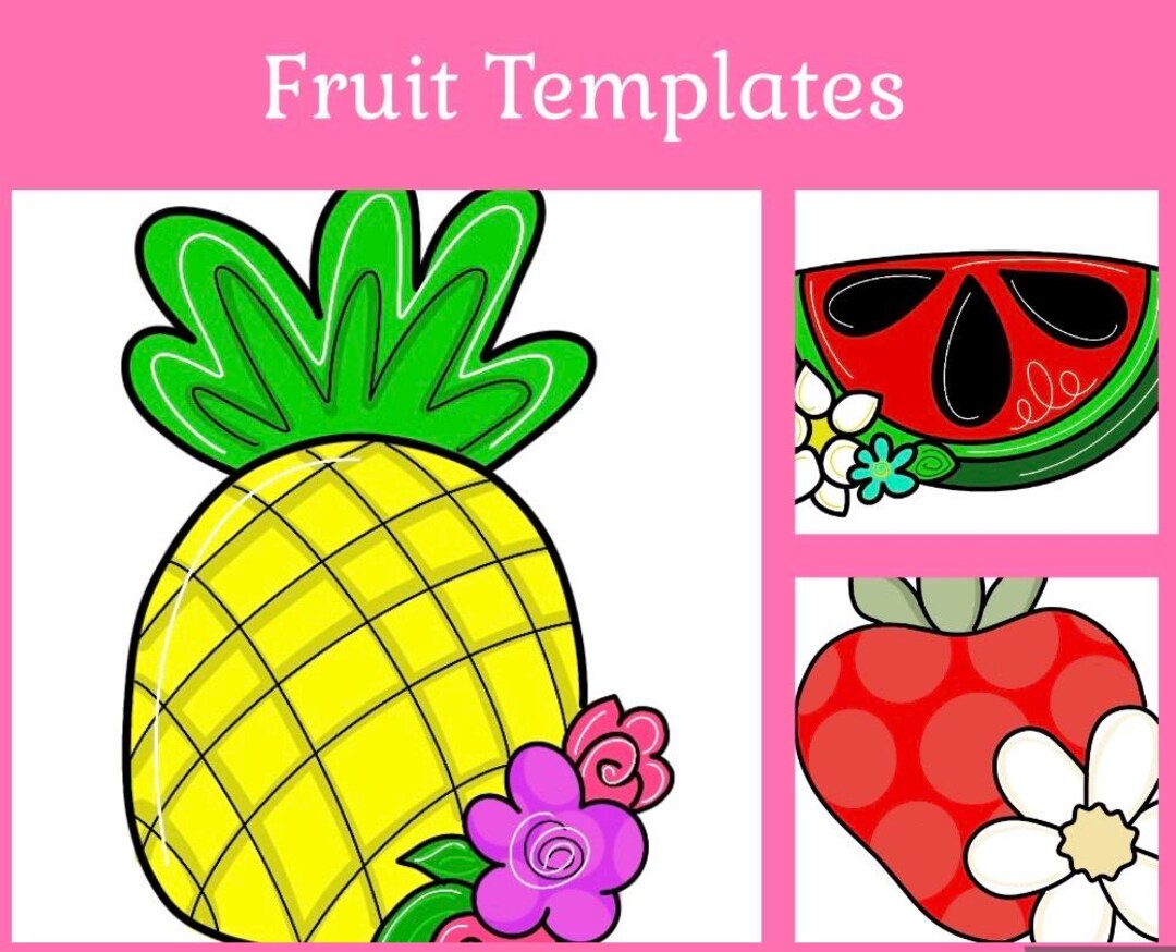Door Hanger Template Attachment Minis Fruit Summer- Door Hanger ...