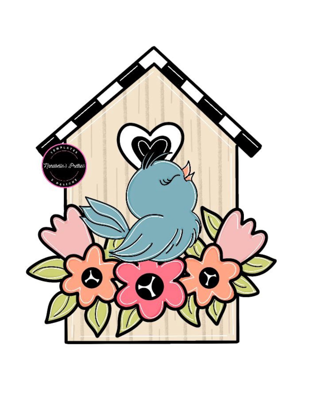 Spring Door Hanger Template- Spring Door Hanger Templates- Template for ...