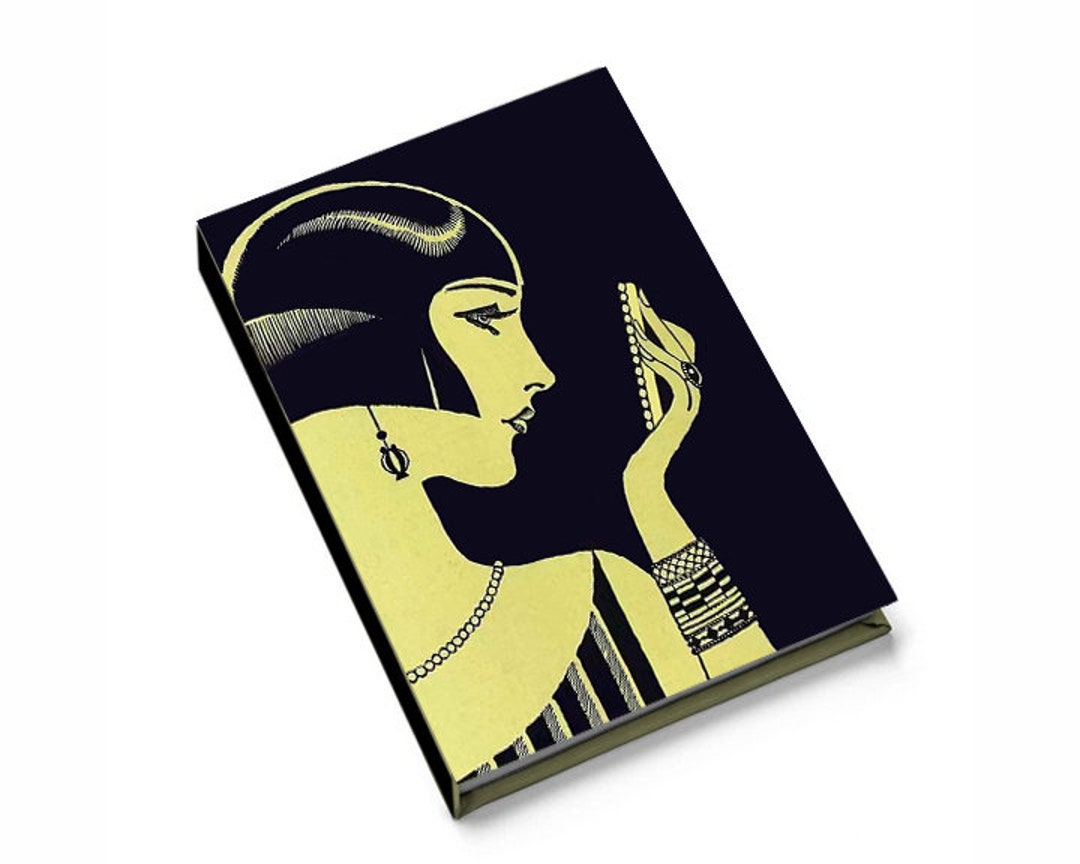 Art Deco Fashion, 1920's Designs Book Cover for 5.5" X 8" Hard Back ...