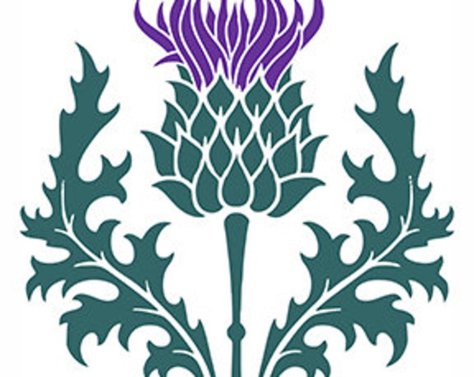 SVG Scottish Thistle Cutout for Popular Cutting and Engraving Machines ...