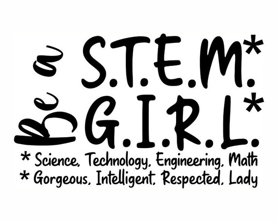 SVG STEM Girl Meme Cutout for Use on Popular Cutting and - Etsy