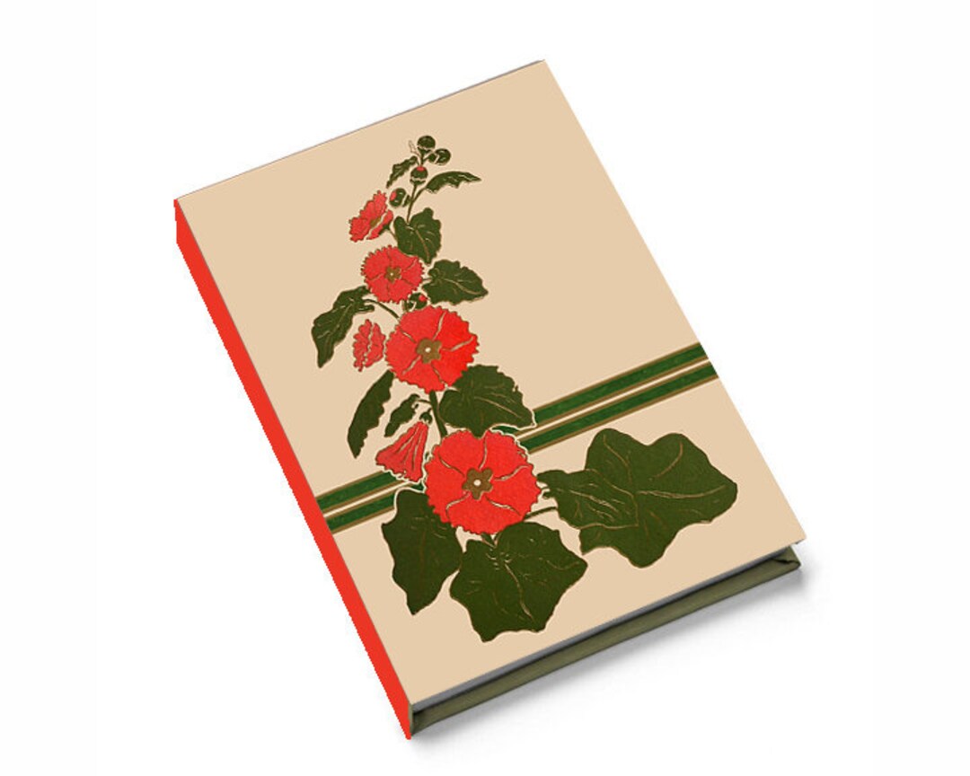 Deco Flowers Cover for 5.5" X 8" Hard Back Notebook, Anniversary Gift ...