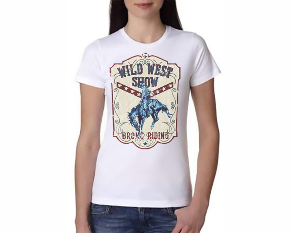Rodeo Bronc Riding T Shirt Transfer - Etsy
