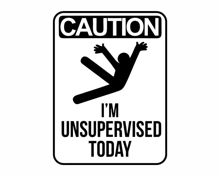 SVG Caution I'm Unsupervised Meme for Popular Cutting or Engraving ...