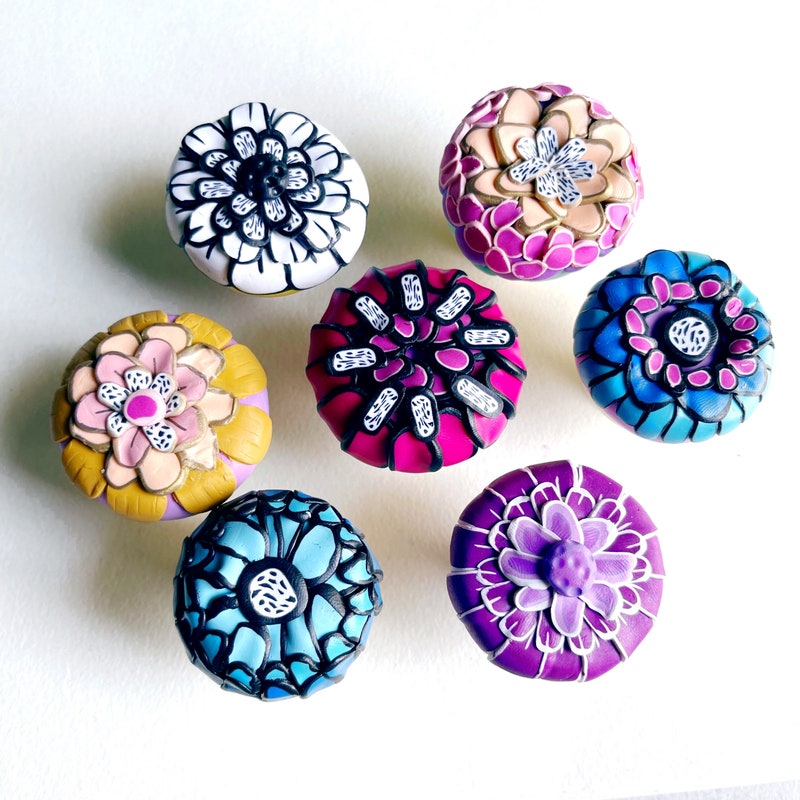 Polymer Clay Knobs - Etsy