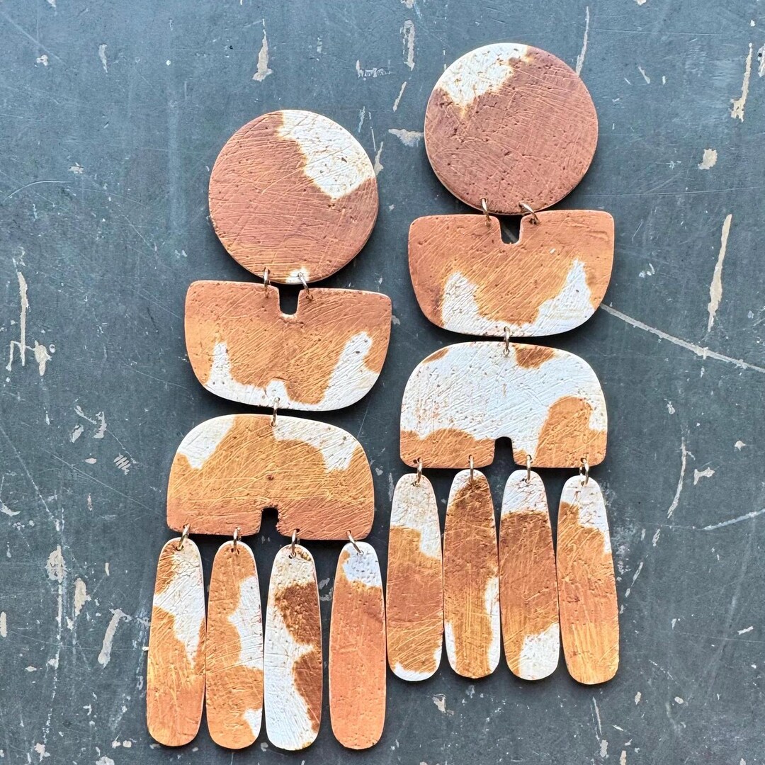 The Don’t F With Deer Pair, 5 Inch Polymer Clay Dangle Statement ...